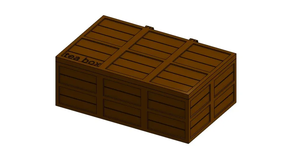 Wooden Tea Box - Free 3D Print Model - MakerWorld