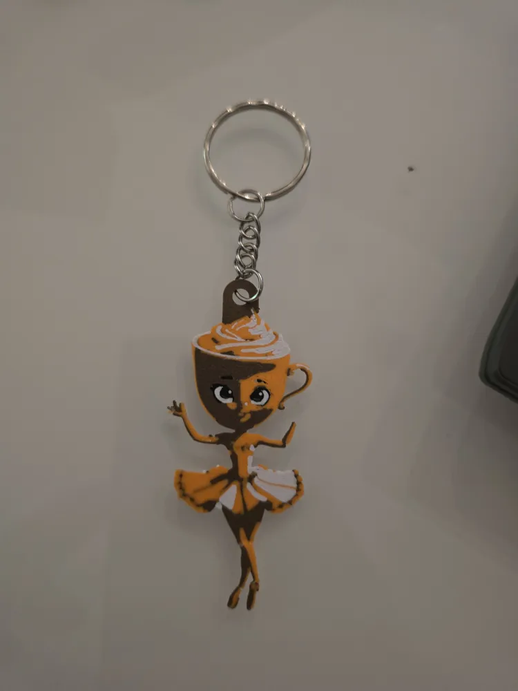 Brainrot Ballerina Cappuccino Keychain Art by FRANKIE 3D PRINT ...