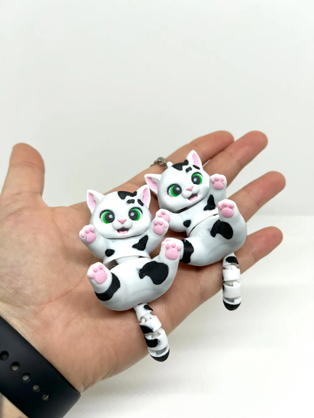 Flexi cute cat - Toy/Keychain - Free 3D Print Model - MakerWorld
