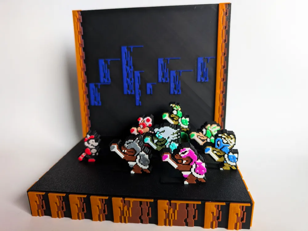 Diorama de combat de boss des Koopalings de Super Mario Bros. 3 ...