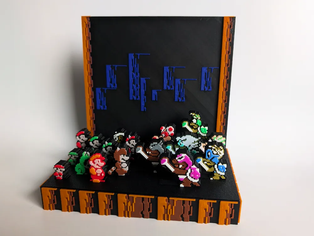 Diorama de combat de boss des Koopalings de Super Mario Bros. 3 ...