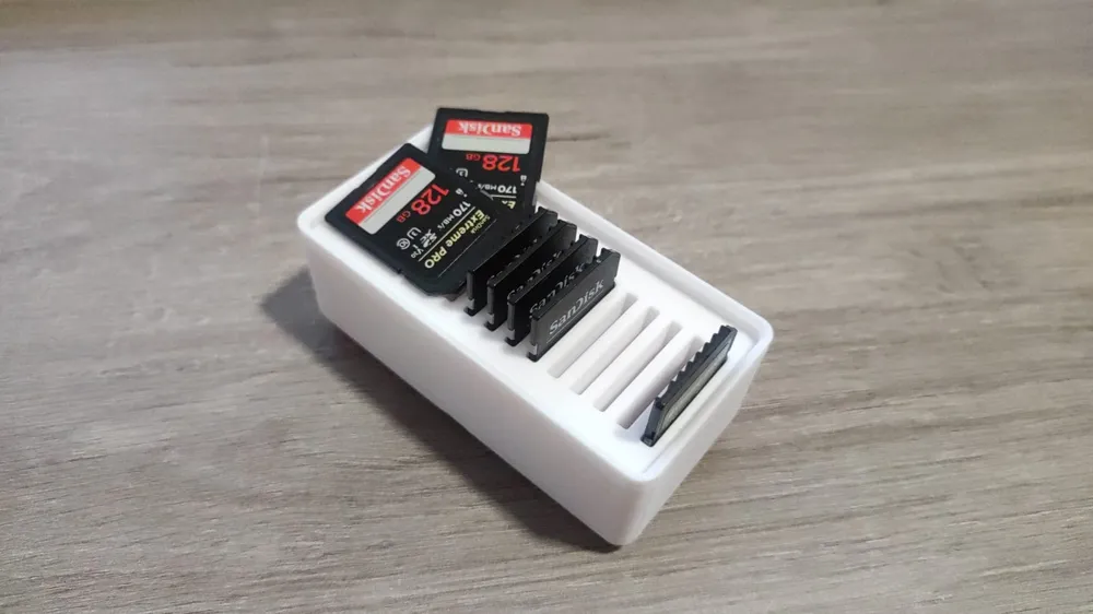 Ultimate SD Card Holder | Gridfinity 2x1 | 15 Card - Free 3D Print ...