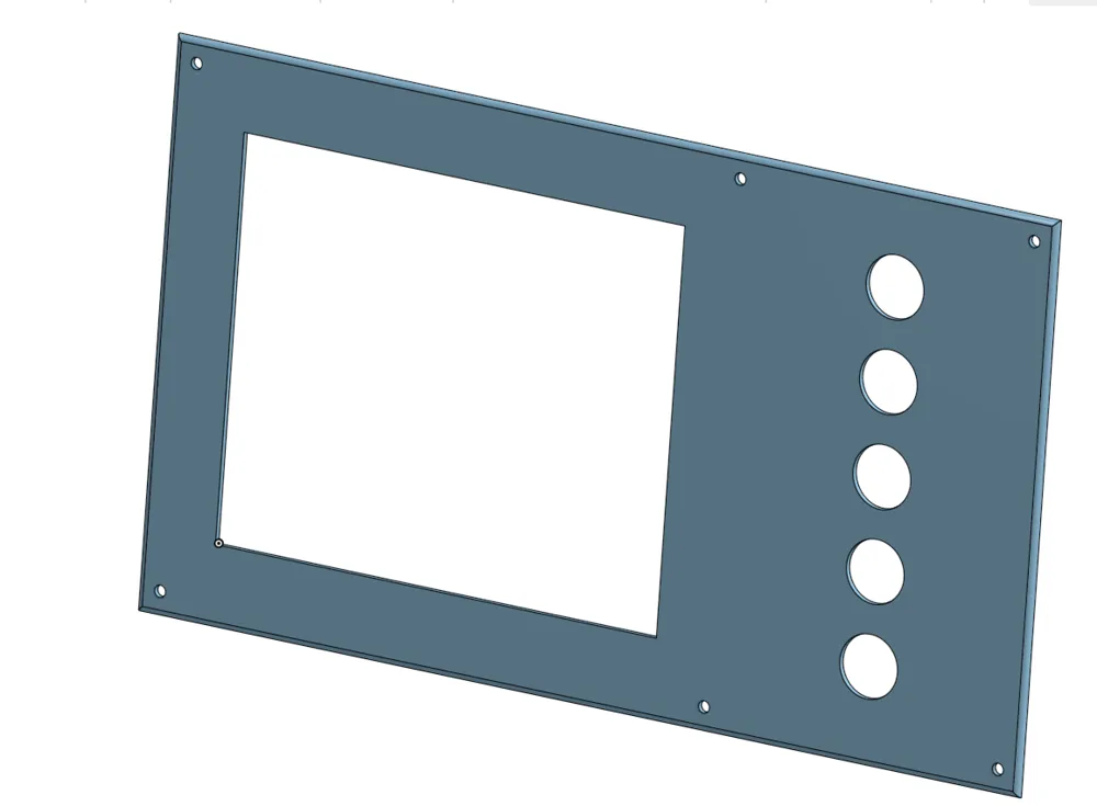 Panelview 800 enclosure with alarm + buttons by Michael MakerWorld ...