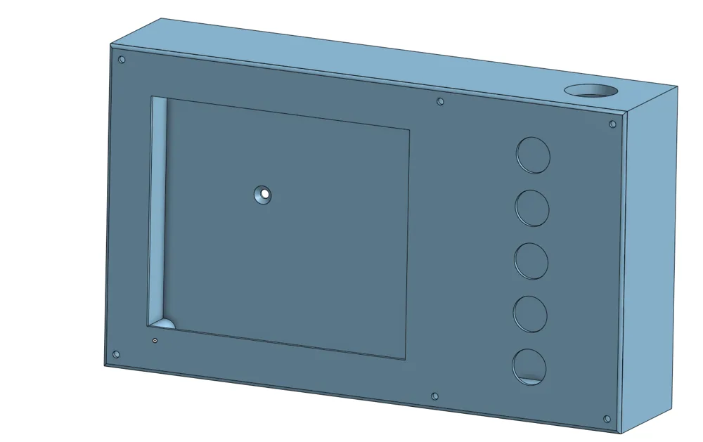 Panelview 800 enclosure with alarm + buttons by Michael MakerWorld ...