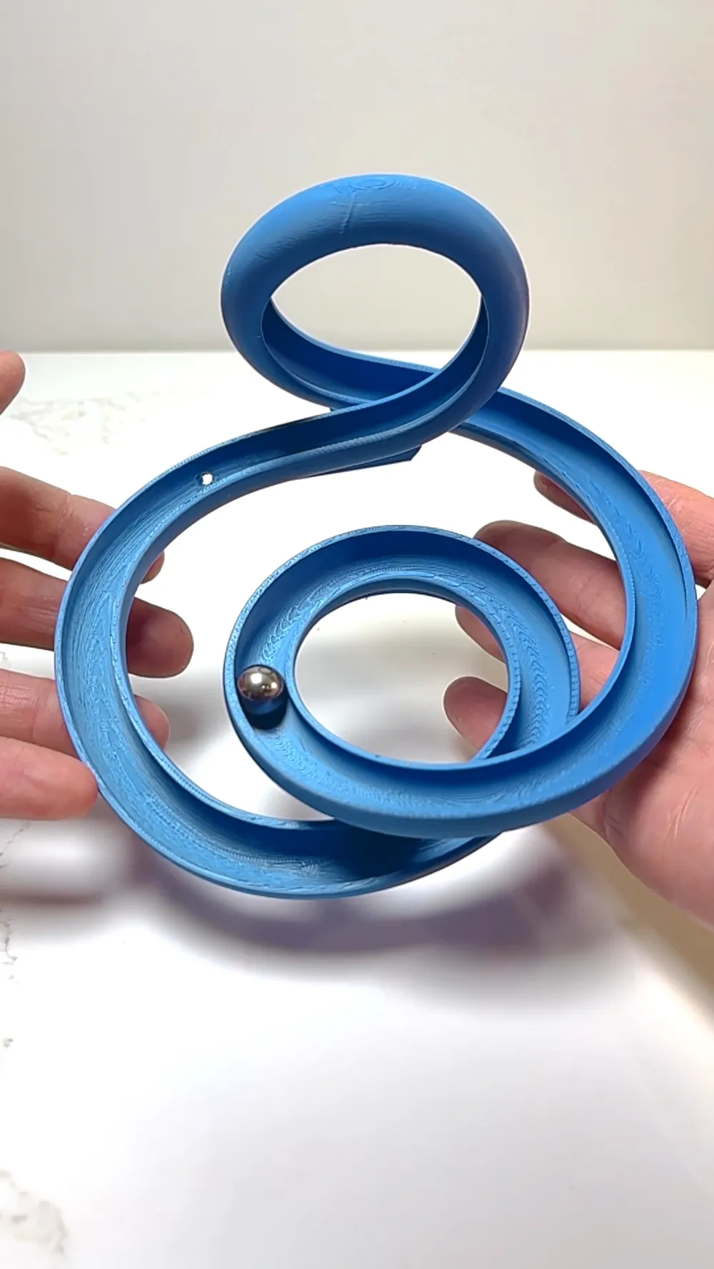 Infinite Marble Run Double Looper Rollercoaster - Free 3D Print Model ...