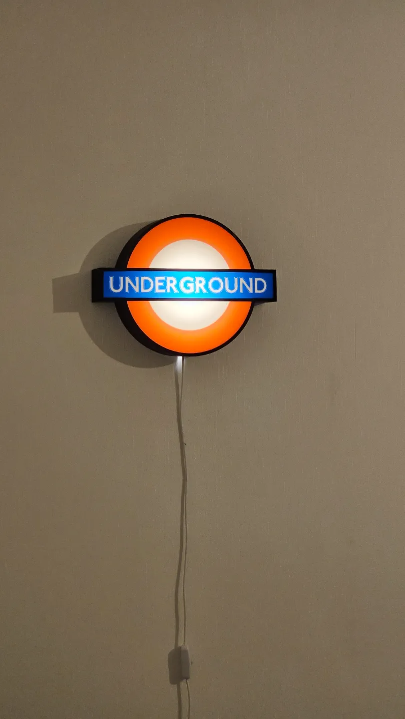 London Underground Sign Lamp by Symmster MakerWorld: Download Free 3D ...