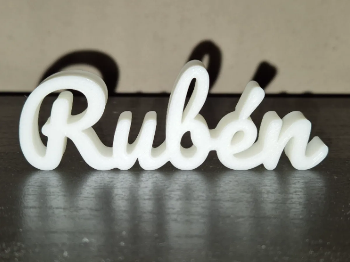 Letrero de Nombre Rubén para Exhibir como Decoración - Modelo de ...