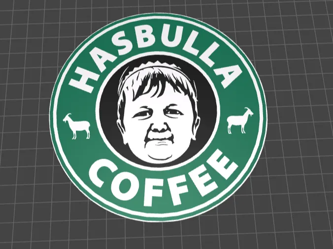 Hasbulla Coffee Coaster by 3DPrintsForYou - MakerWorld