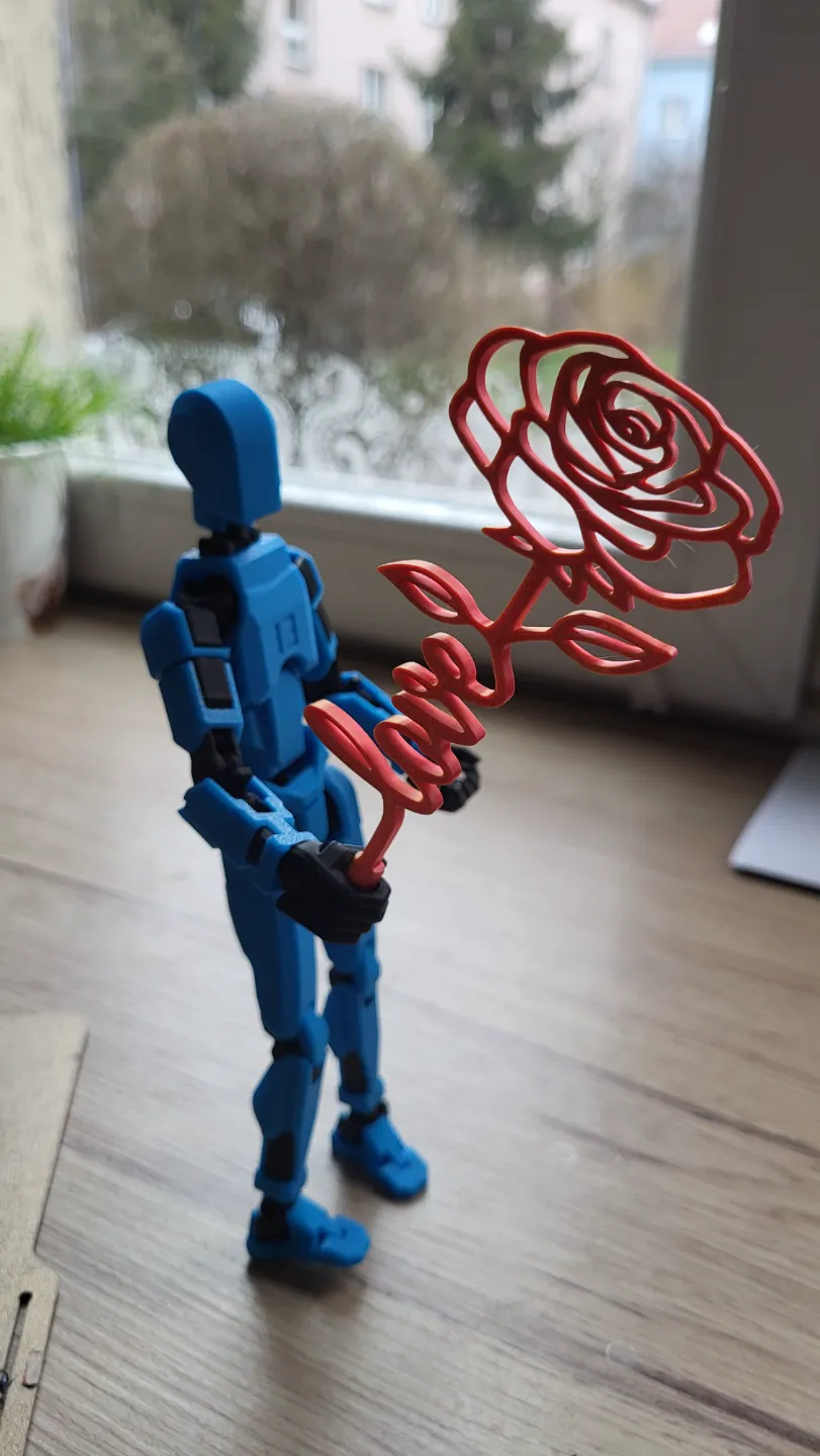 valentine's day Rose dummy 13 Love by Adam - MakerWorld