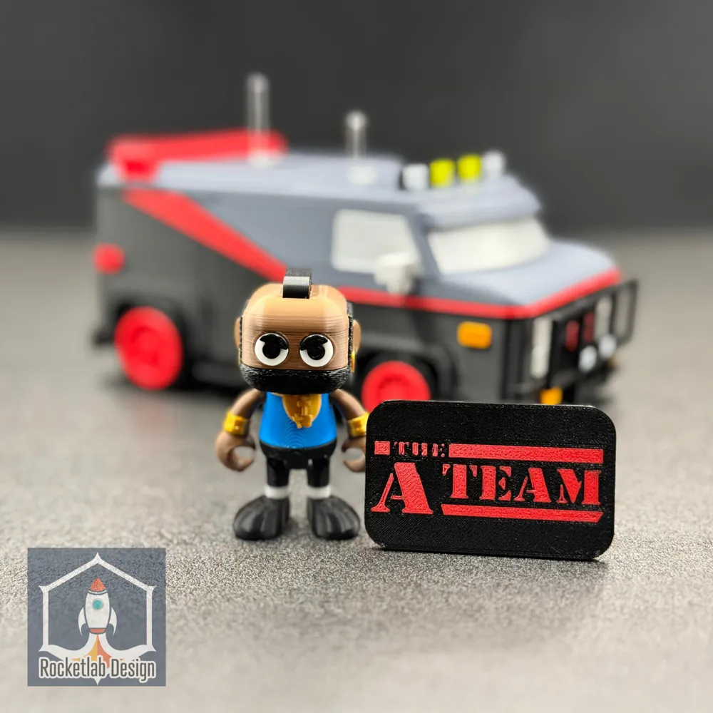 A-Team Van Piggy Bank with Mr. T Minifigure by Rocketlab Design ...