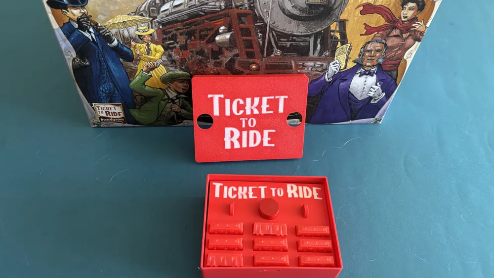 Storage boxes for "Ticket to Ride" trains - Free 3D Print Model ...