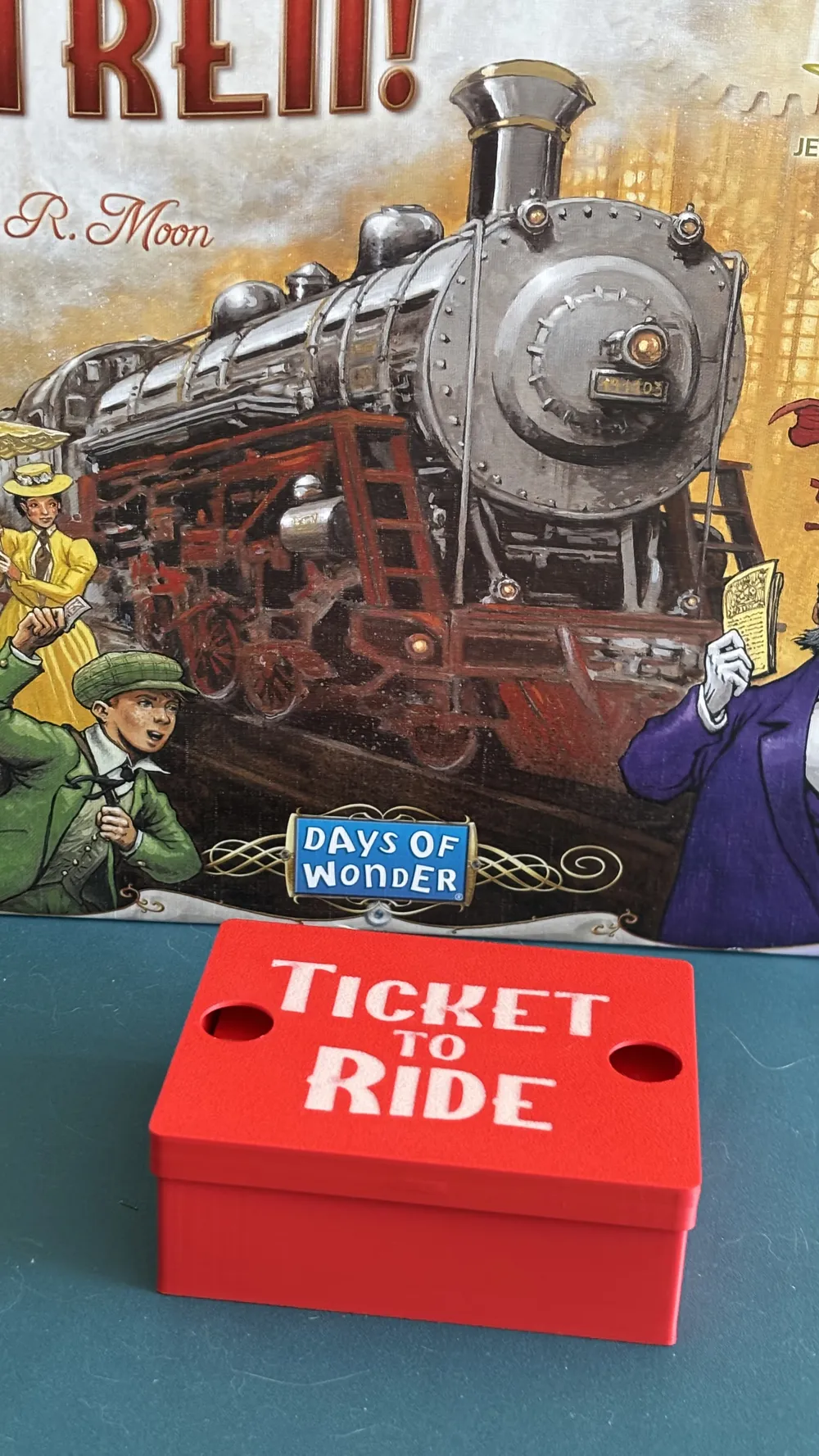 Storage boxes for "Ticket to Ride" trains by JesRom MakerWorld: Download Free 3D Models