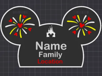 Mickey Mouse Stroller Sign - Free 3D Print Model - MakerWorld