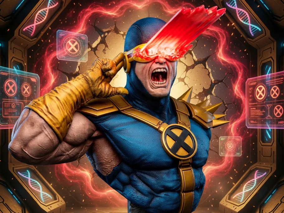 Cyclops Bust – X-Men Display Sculpt - Free 3D Print Model - MakerWorld
