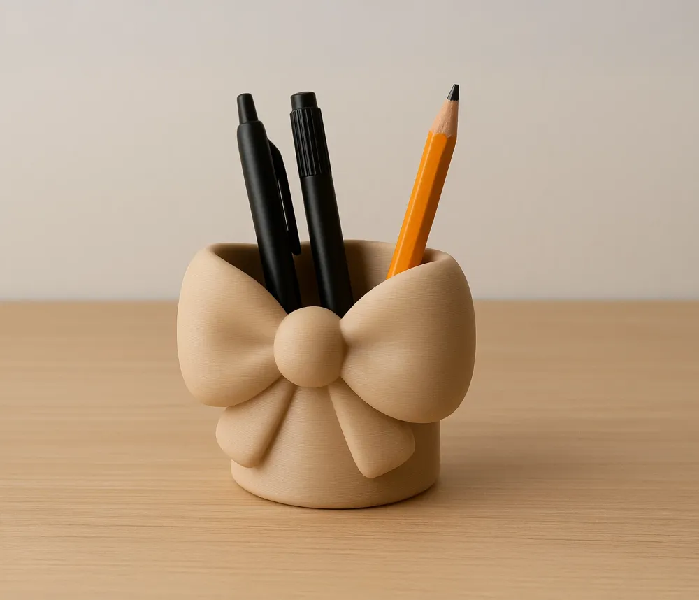 Porta-lápis de laço - Modelo gratuito para impressão 3D - MakerWorld