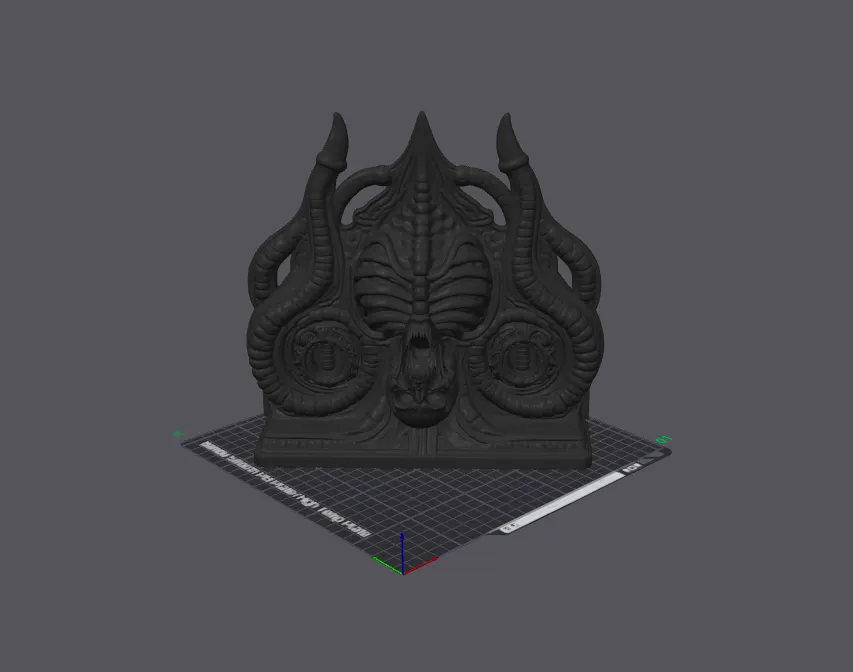 XL Biohorror Wall Shelf–Giger Style Display Mount by Deadmoon ...