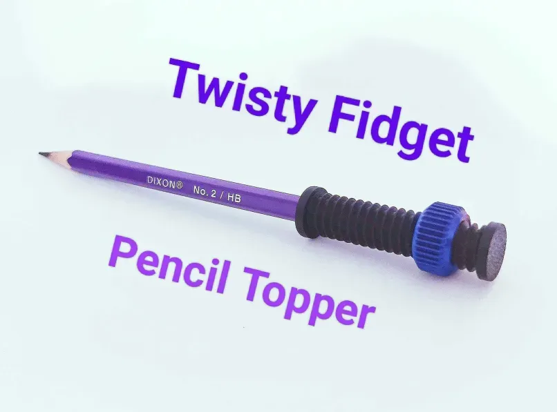 Twisty Fidget Pencil Topper by Botannik MakerWorld: Download Free 3D Models