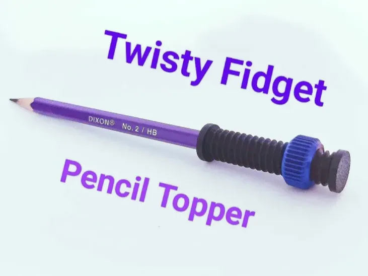 Twisty Fidget Pencil Topper by Botannik MakerWorld: Download Free 3D Models