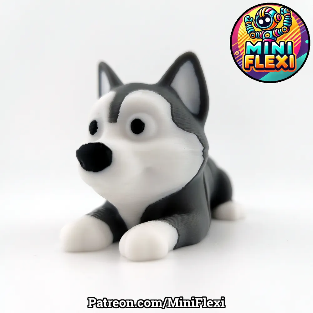 Mini Flexi Husky - NoSupport Articulated by Mini Flexi MakerWorld: Download Free 3D Models