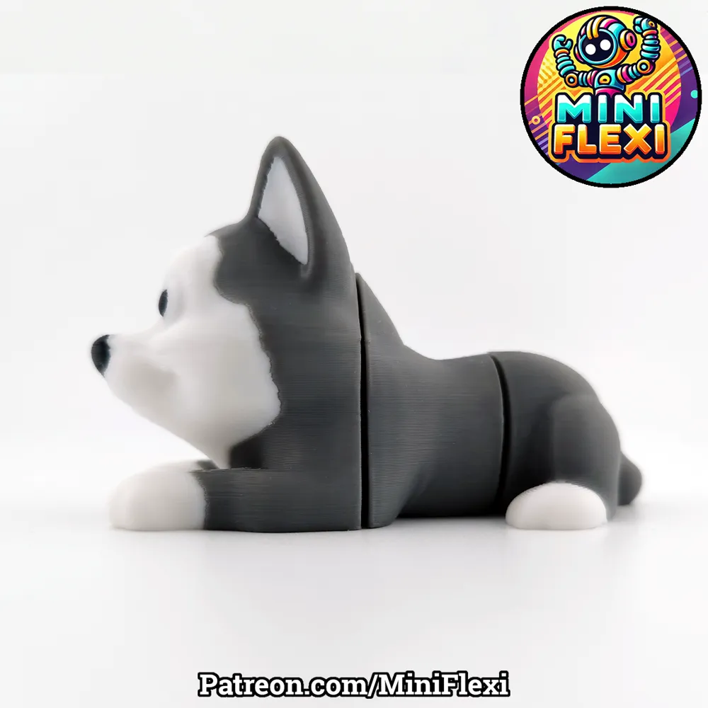 Mini Flexi Husky - NoSupport Articulated by Mini Flexi MakerWorld ...