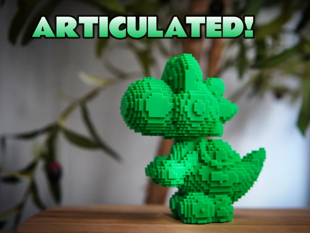 Articulated Retro Yoshi - Free 3D Print Model - MakerWorld