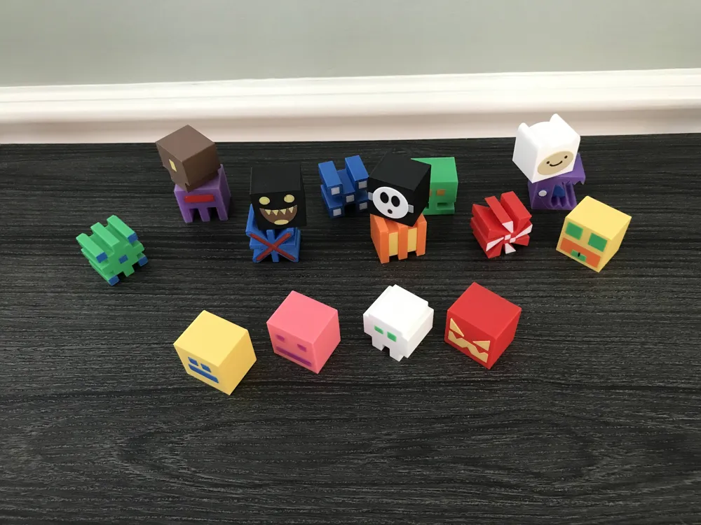 Geometry Dash Icon Pack | 16+ cubes by Finn Wilbanks MakerWorld ...