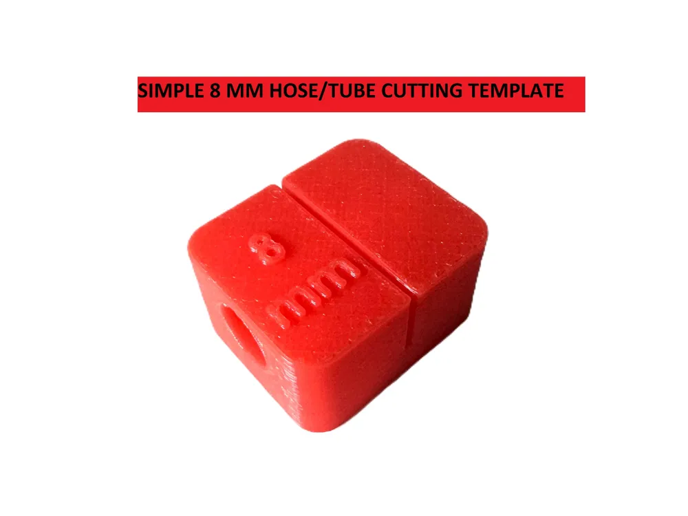 8 MM HOSE/TUBE CUTTING TEMPLATE by JJ3D - MakerWorld