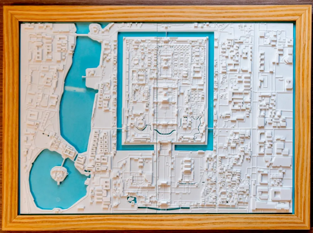 【City Micro Model】Beijing Tiananmen/Forbidden City Model | Decorative ...