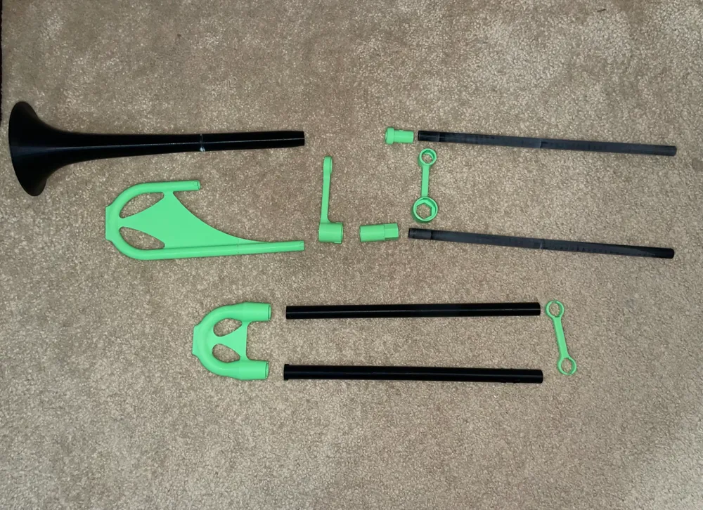 Fully Printable Alto Trombone Remixed by JustinHirsh - MakerWorld