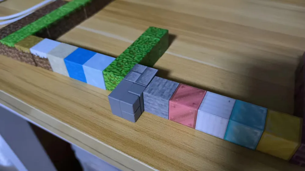 我的世界磁力方块 2mm宽 MINECRAFT magnet cube stone by 波西米亚骑士 - MakerWorld