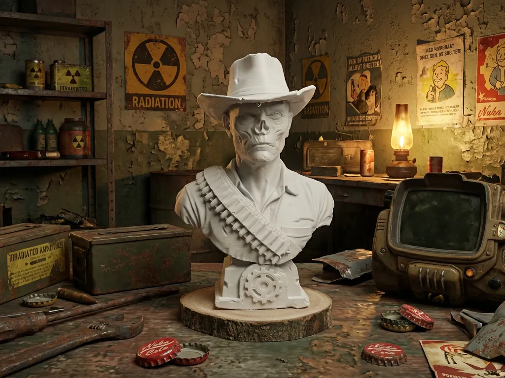 The Ghoul - Fallout - Bust - Free 3D Print Model - MakerWorld