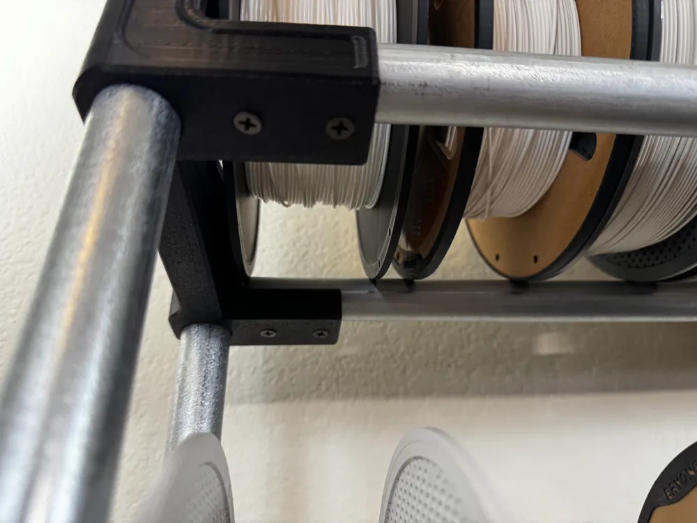 Modular Filament Rack - EMC Pipe by wesyarber MakerWorld: Download Free ...