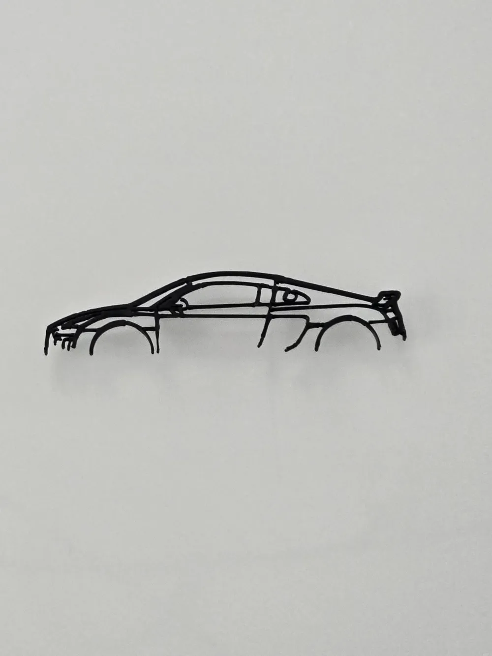 Audi R8 Wall Art Minimalist Silhouette Model by Frankie - MakerWorld