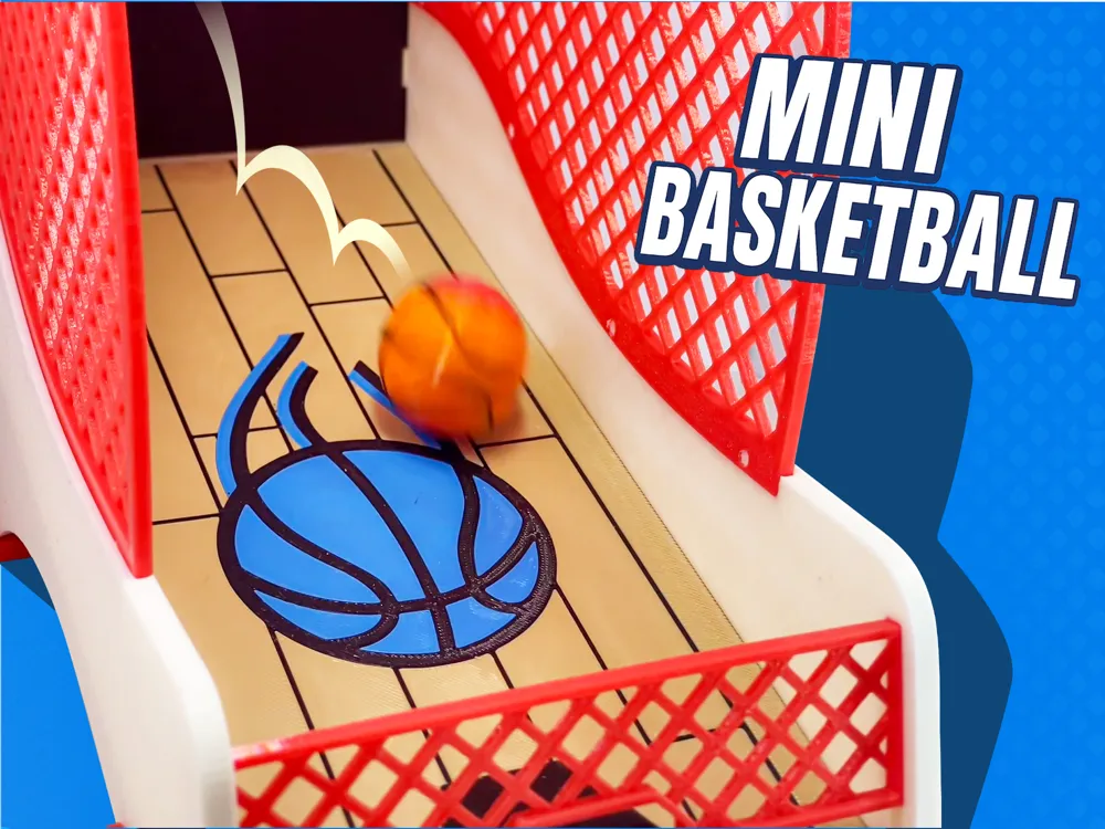 Mini Basketball - Fast-paced Tabletop Arcade Game - Free 3D Print Model ...