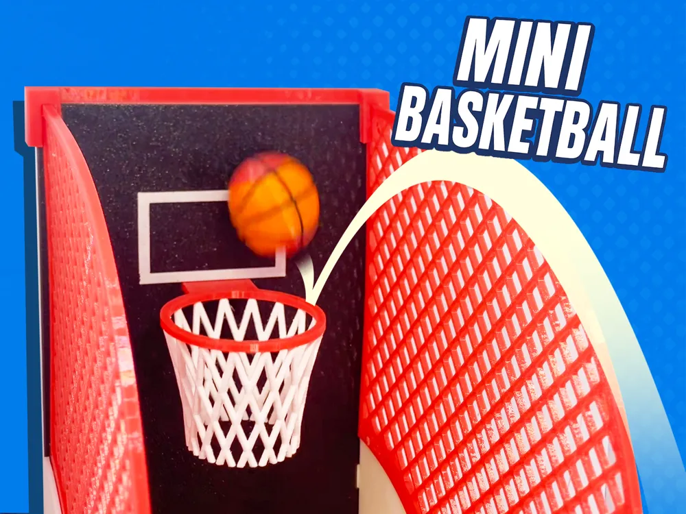 Mini Basketball - Fast-paced Tabletop Arcade Game - Free 3D Print Model ...