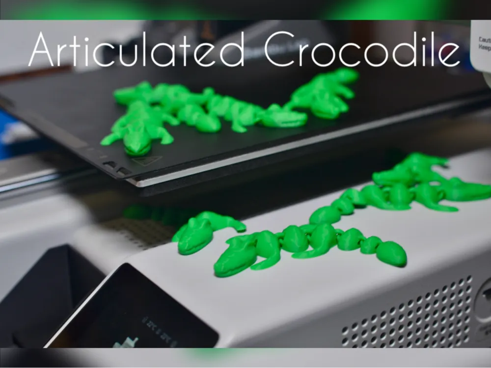 Mini Articulated Crocodile by ferretdesigns - MakerWorld
