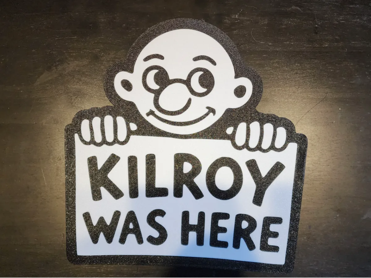 Kilroy Was Here - LED Light Box - Custom Version - Free 3D Print Model ...
