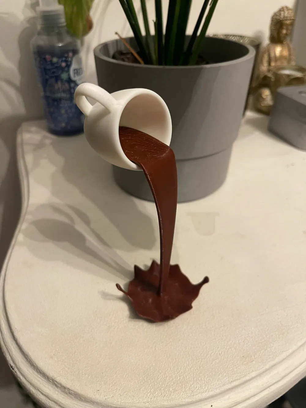 Floating Cup Fountain - Free 3D Print Model - MakerWorld
