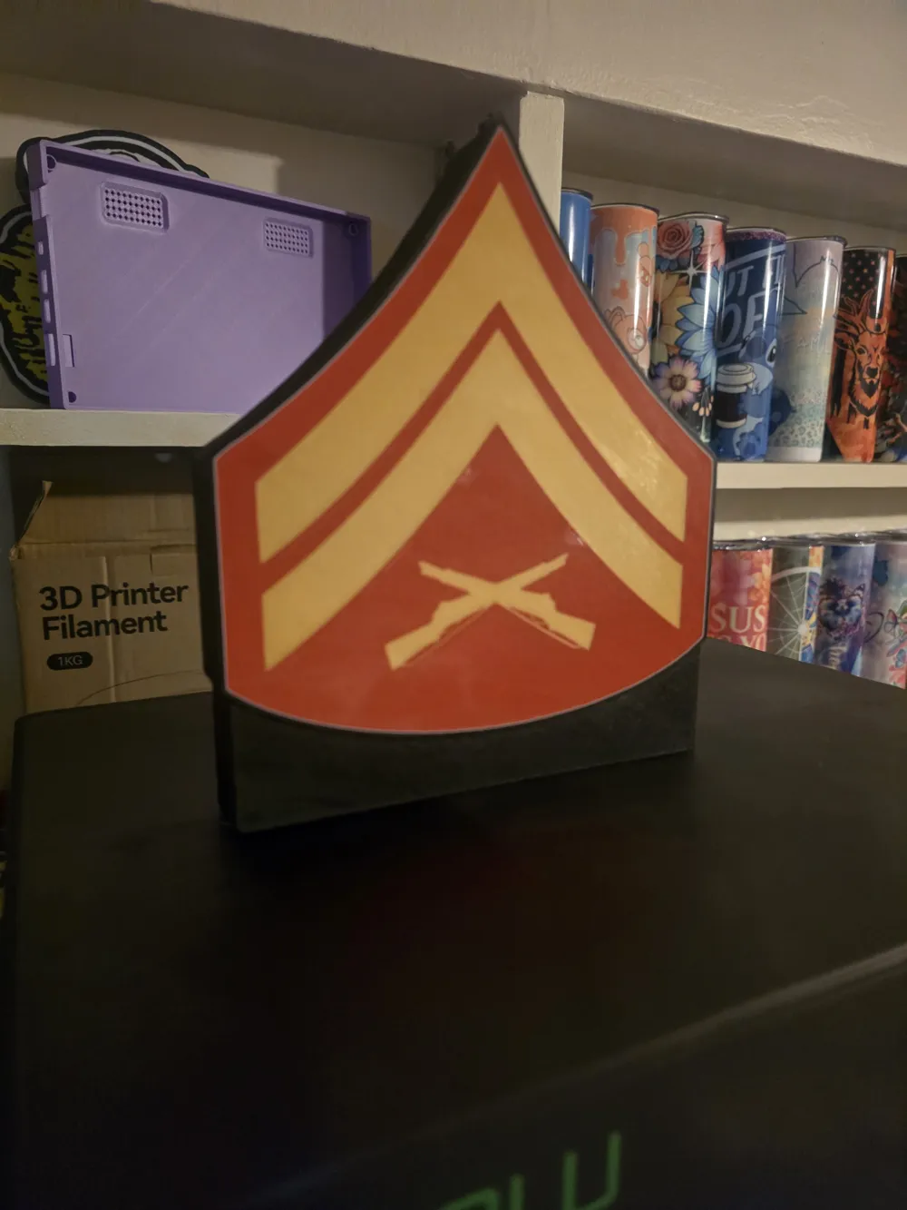 USMC Corporal (E-4) Lightbox - Free 3D Print Model - MakerWorld
