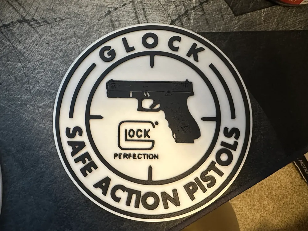 Glock Sign / Wall Art - Easy Print and Scalable by Modelo Time - MakerWorld