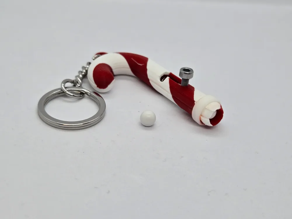 Candy Cane Keychain Blaster by Jaatinen3D MakerWorld: Download Free 3D ...