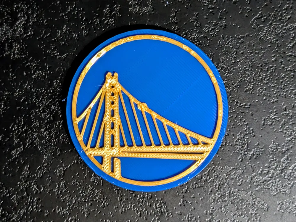 Golden State Warriors - Embossed Fridge Magnet - Free 3D Print Model ...