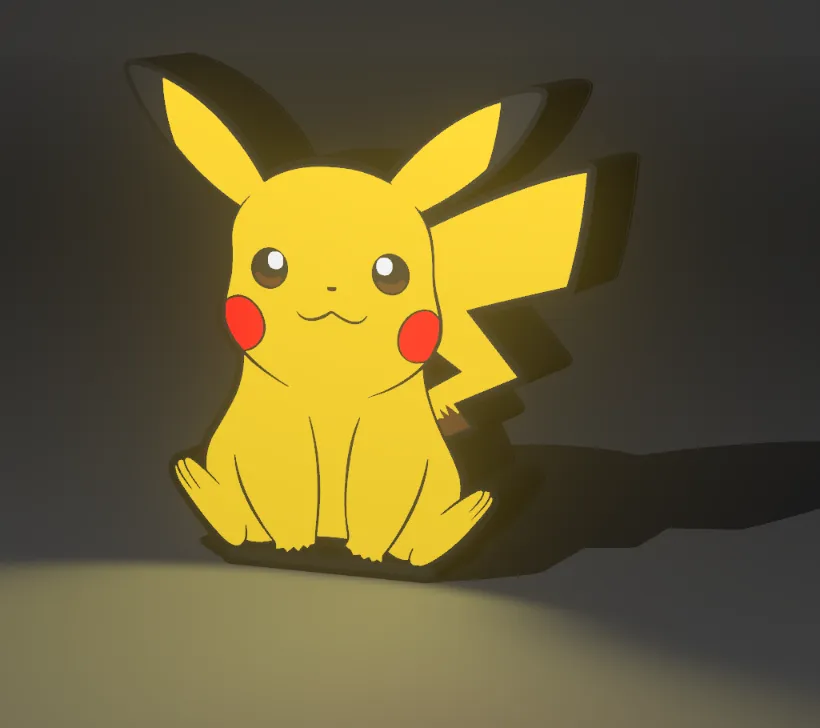 Pikachu LightBox – Decorative Light Box by KurotsuchiMakerWorld ...