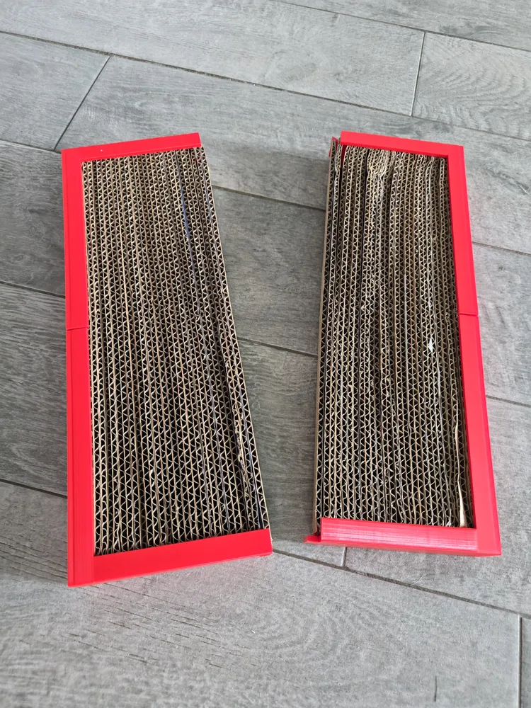 Cat Scratcher border (less filament) - Free 3D Print Model - MakerWorld