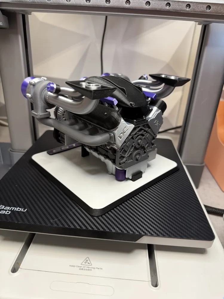 LS V8 Twin Turbo Engine 1/6 Scale - Free 3D Print Model - MakerWorld