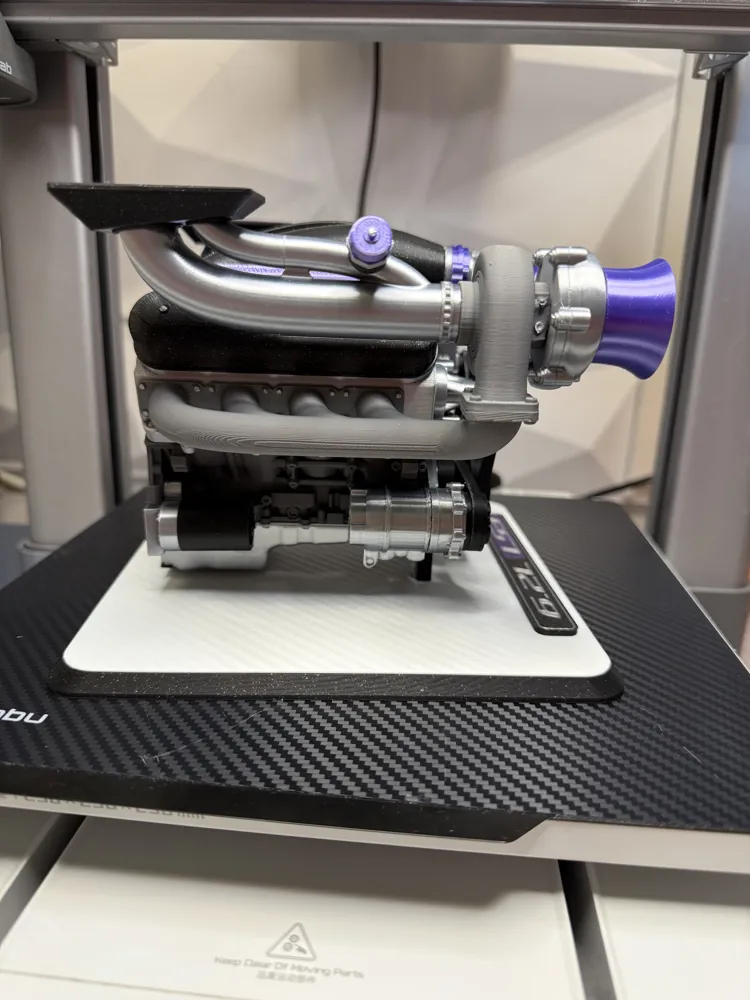 LS V8 Twin Turbo Engine 1/6 Scale - Free 3D Print Model - MakerWorld