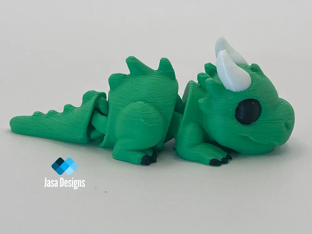 Articulated Baby Dragon - Free 3D Print Model - MakerWorld