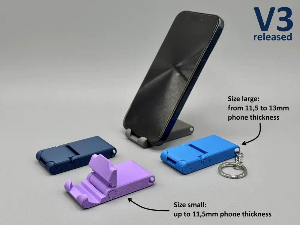 Small smartphone stand - print in place design by mgm86 MakerWorld ...