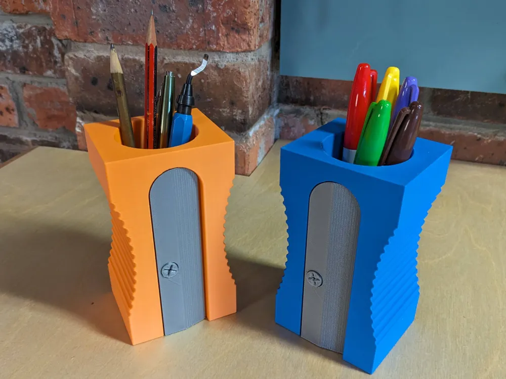 Sharpener Pencil Holder - Free 3D Print Model - MakerWorld