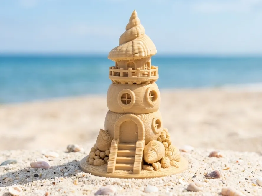 Snail Crown Tower of Wave Magic - Free 3D Print Model - MakerWorld